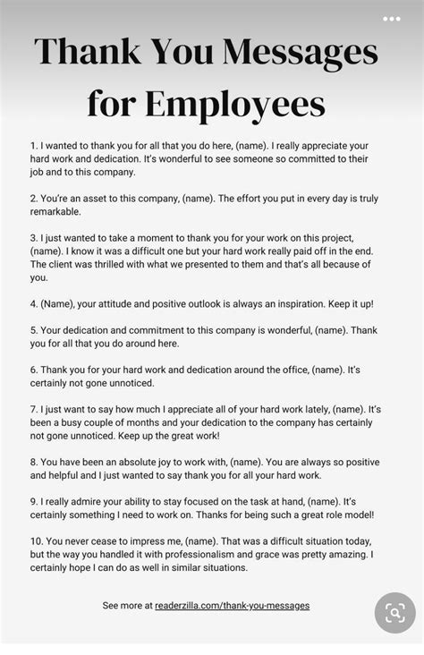 Best Appreciation Messages For Employees Artofit