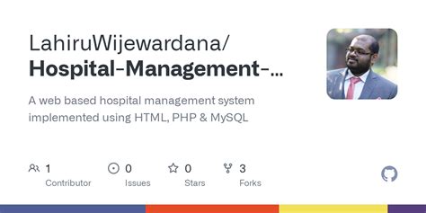 Github Lahiruwijewardanahospital Management System A Web Based
