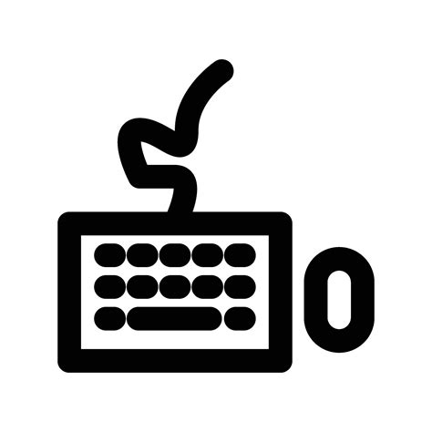 Keyboard Icon Vector Black Illustration Isolated On White Background Eps10 33081919 Vector Art