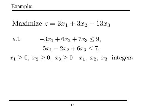 Integer Programming L Introduction To Integer Programming Ip