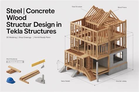 Design Steel Concrete Or Wood Structures In Tekla Structure By Nelson