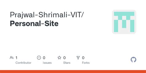 Github Prajwal Shrimalipersonal Site