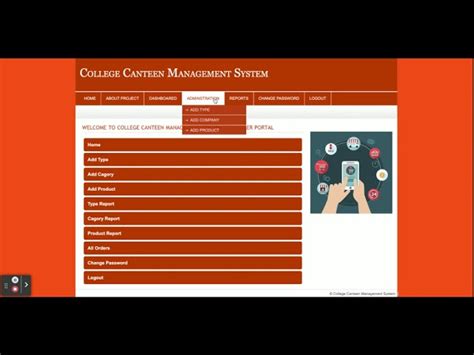 Canteen Management System Project Report Weswindow