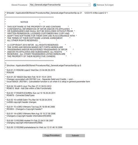 Custom Load Method Cannot View Rptgeneralledgertransactionsp Infor Global Community