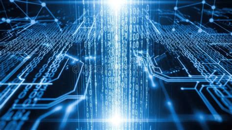 A Digital Visualization Of Binary Data Streams Flowing Through A