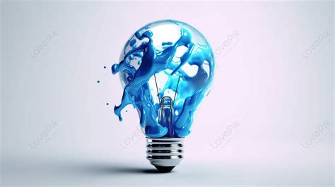 3d 그림 전구 모양의 파란색 페인트 얼룩 램프 전구 배경 파란색 그림 배경 파란색 배경 이미지 Hd 램프 전구 파란색 그림 파란색 배경 사진 무료 다운로드