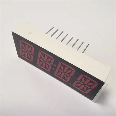Red Epoxy Ultra Red Led 4 Digit 14 Segment Led Display Common Cathode