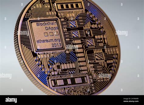 Ethereum ETH Cryptocurrency Symbol Coin Visual Placeholder For The Digital Currency