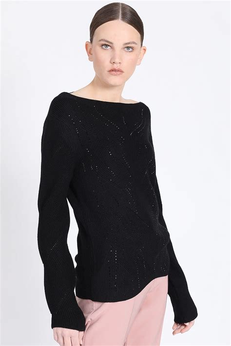 Tejido Punto Fantasia Strass Negro