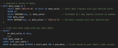 how to fill in missing dates with sql s ctes mradul mourya posted on the topic linkedin