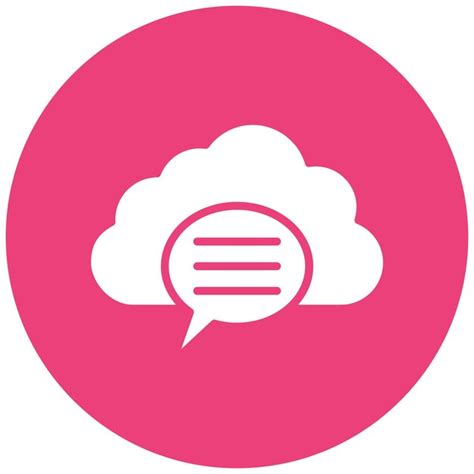 Premium Vector Cloud Message Vector Illustration Style