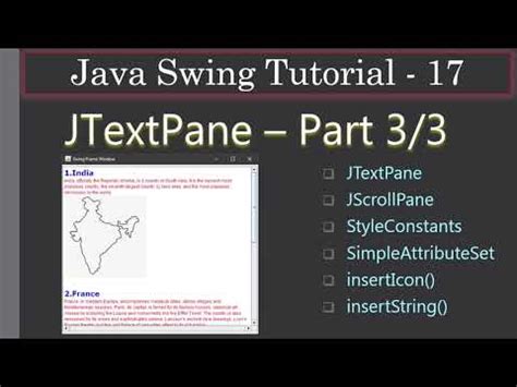 Jtextpane Styleconstants Simpleattributeset Part Demo Java Swing