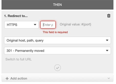 Amazon Web Services How To Redirect To Instead Of 443