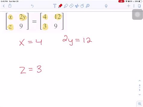 Solvedin Exercises 5 8 Find Values For The Variables So That The Matrices In Each Exercise Are