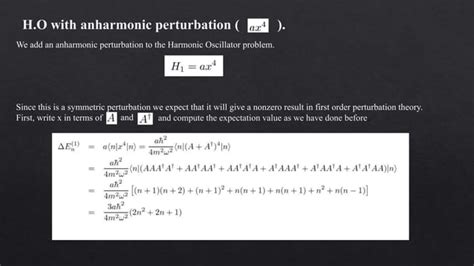 Perturbation Theory Problem Pptx