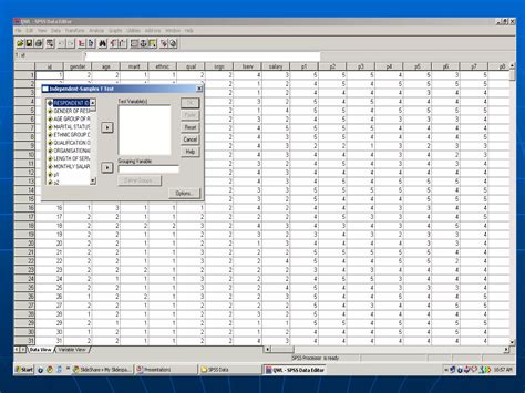 Data Analysis Using Spss T Test PPT
