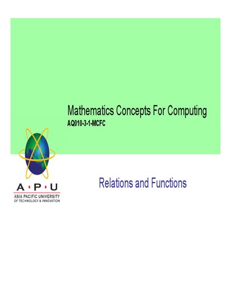 Relations And Functions Pdf Function Mathematics Set Mathematics