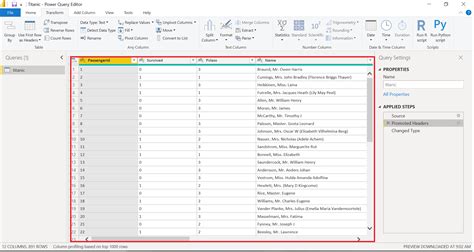 Tự học Power BI 9 Thanh công cụ của Power Query Editor