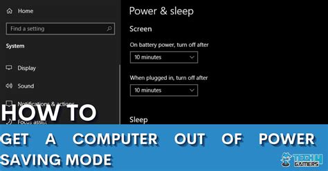 Get Computer Out Of Power Saving Mode Windows Mac