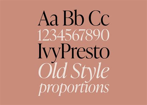 Ivy Presto Font Behance