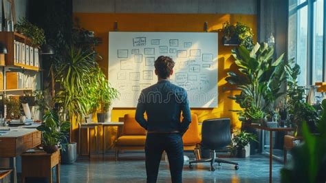 Strategic Blueprint Businessman Drafting Models Strategies For Success Illustrating A