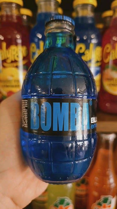 BOMBA ENERGY DRINK REPESZ GRÁNÁT FORMÁJÚ ÜVEGBEN ITT A HAPPYBEN! 💙💚💛🩷💜 ...