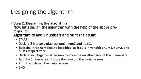 Problem Solving And Algorithm Development Pptx