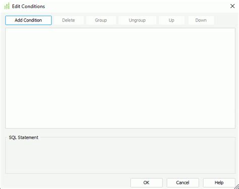 Edit Conditions Dialog Box Logi Analytics