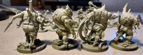Warhammer 40k Kill Team Gellerpox Infected Pre Primed And Assembled