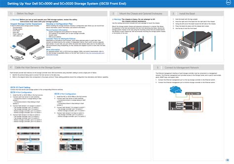 Dell Storage Scv3000 Setting Up Your And Scv3020 System Iscsi Front End