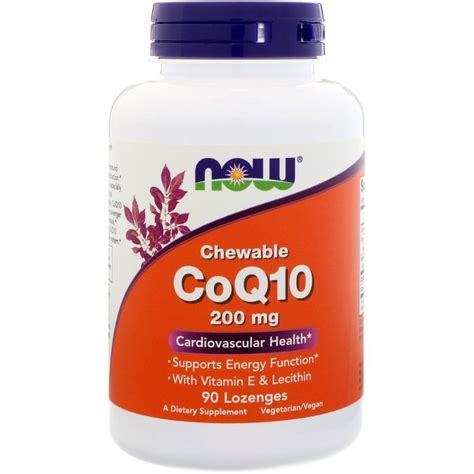 Now Foods Chewable Coq10 200 Mg 90 Lozenges By Iherb Now Foods Chewable Coq10 200 Mg 90 Lozenges By Iherb