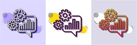 톱니바퀴 채팅 라인 아이콘입니다 엔지니어링 도구 기호입니다 하프톤 도트 패턴 벡터 건설 기계류에 대한 스톡 벡터 아트 및 기타 이미지 건설 기계류 건설 산업 고급