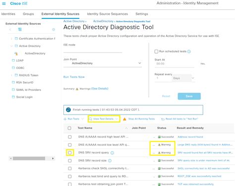 Solved Ise 30 Error Message Activedirectorydiagnostictoolissues