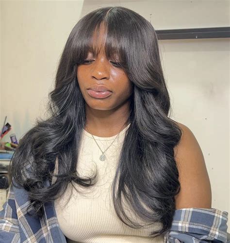 Invisible Part Sew In With Side Bang