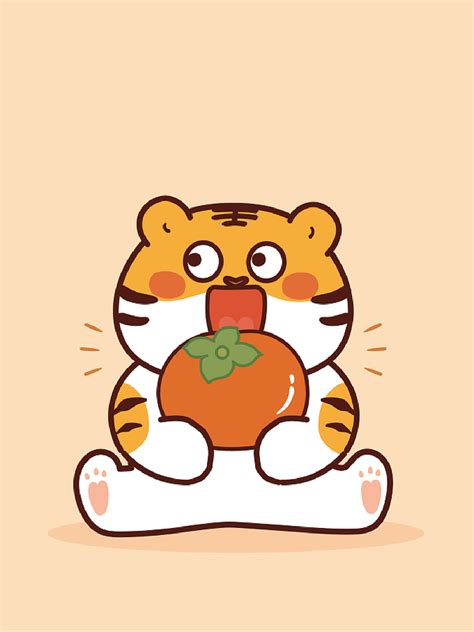 虎萌萌ip卡通形象表情包插画可爱萌虎老虎生肖乐园ip阿茹生肖ip 站酷zcool