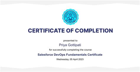 Priya Gottipati On Linkedin Awesome Job From Priya Gottipati On Completing Salesforce Devops