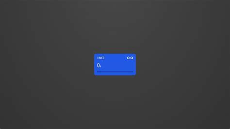 Timer Vuejs Dashboard Element