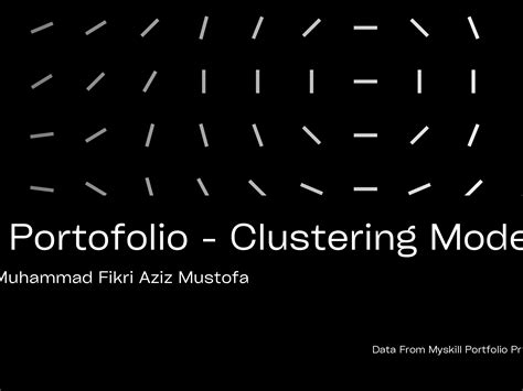 Clustering Model Muhammad Fikri Aziz Mustofas Portfolio