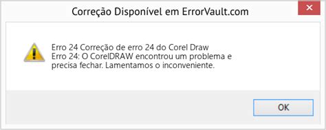 Como Corrigir O Erro 24 Correção De Erro 24 Do Corel Draw Erro 24