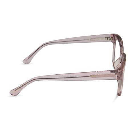 Ava Square Readers Light Pink Crystal Diff Eyewear