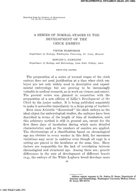 Developmental Dynamics Wiley Online Library