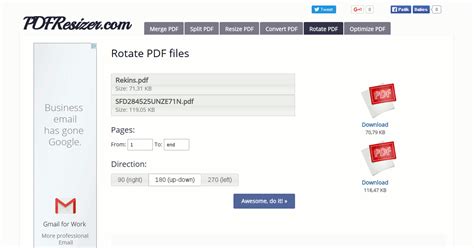Rotate PDF Online