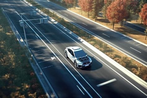 Premium Ai Image Autonomous Self Driven Car Technology