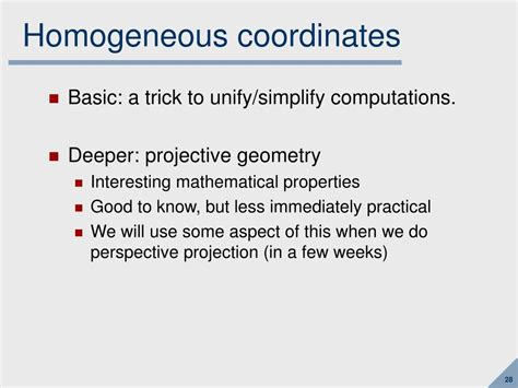 Ppt 2 Geometry And Homogeneous Coordinates Powerpoint Presentation Id 376907