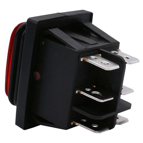 Snapklik Com TWTADE Latching Polarity Reverse Switch Waterproof Rocker Switch Control DC Motor