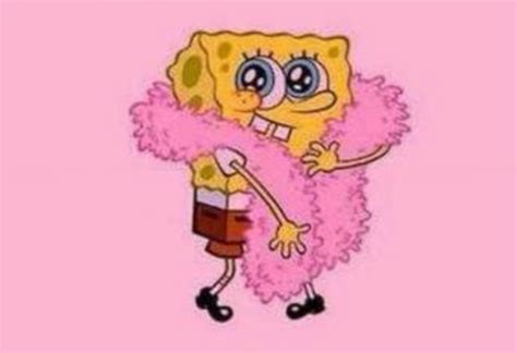 Spongebob In Pink Background Fandom