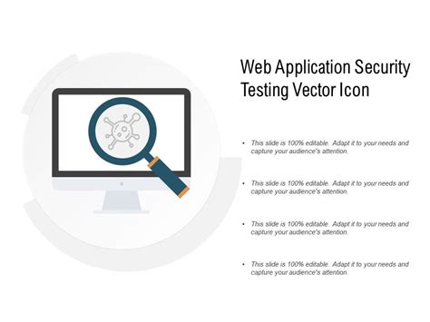 Web Application Security Testing Vector Icon Ppt Powerpoint
