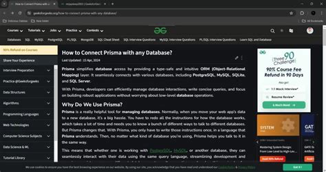 Jaydeep Deshpande On Linkedin Prisma Databaseintegration Geeksforgeeks