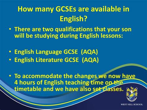 english and english literature gcse requirements ppt download