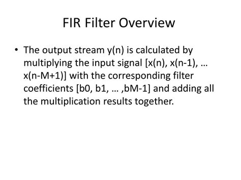 Ppt Fpga Vs Gpu Performance Comparison On The Implementation Of Fir